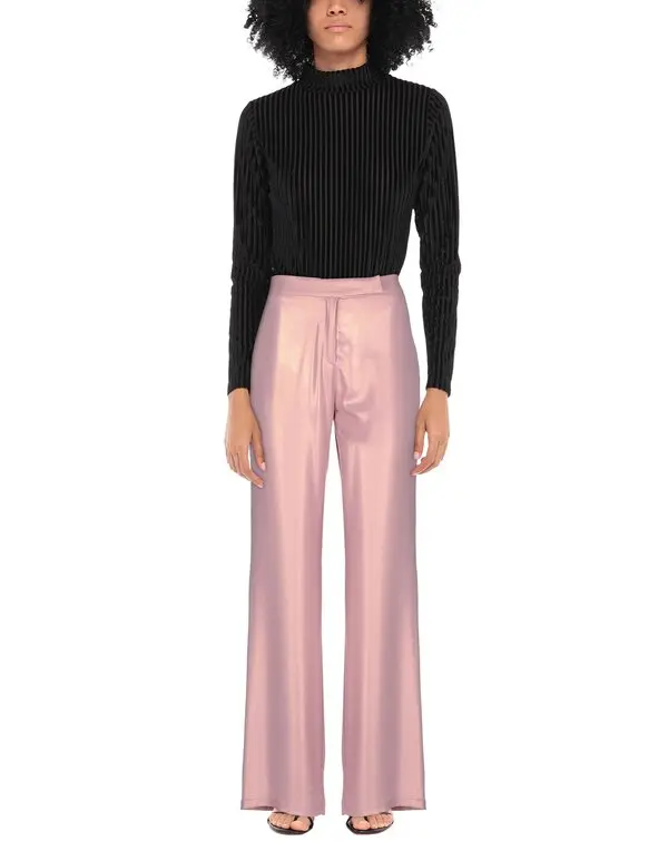Atos Lombardini Flared Crepe Pants - Pink