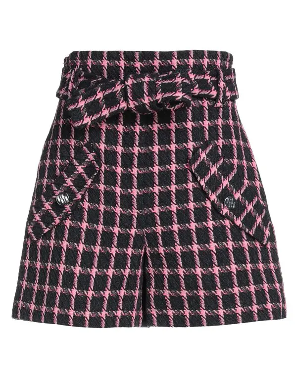 Maje Checked Tweed Shorts