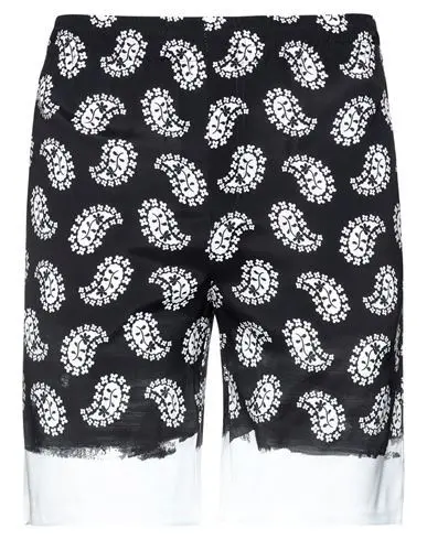 MSGM Paisley-print Casual Shorts - Black
