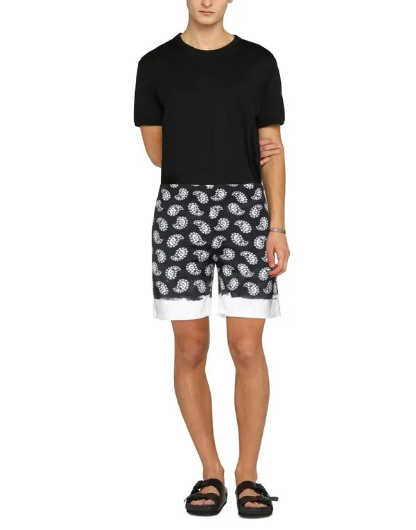 MSGM Paisley-print Casual Shorts