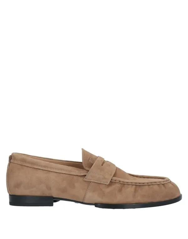 TOD'S Leather Penny Loafers - Beige