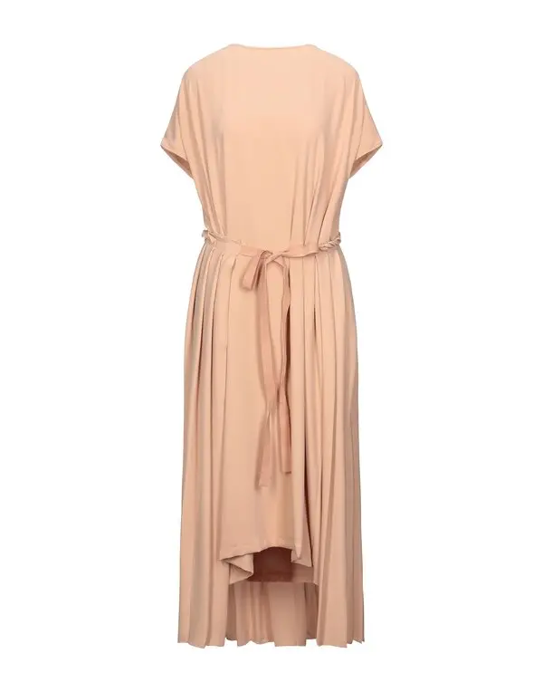 MAISON MARGIELA Maxi Pleated Dress - Orange