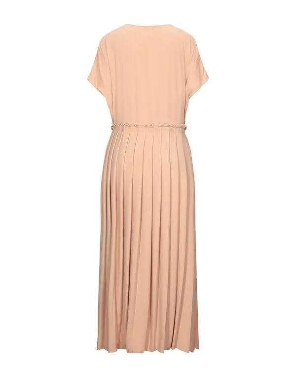 MAISON MARGIELA Maxi Pleated Dress - Orange