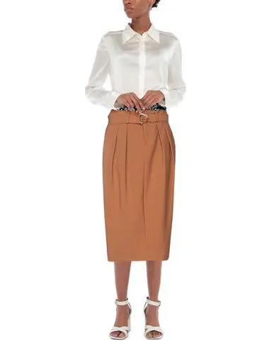 MANILA GRACE Midi Pencil Skirt - Beige