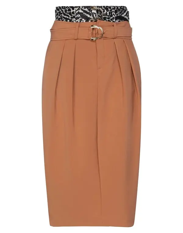 MANILA GRACE Midi Pencil Skirt - Beige