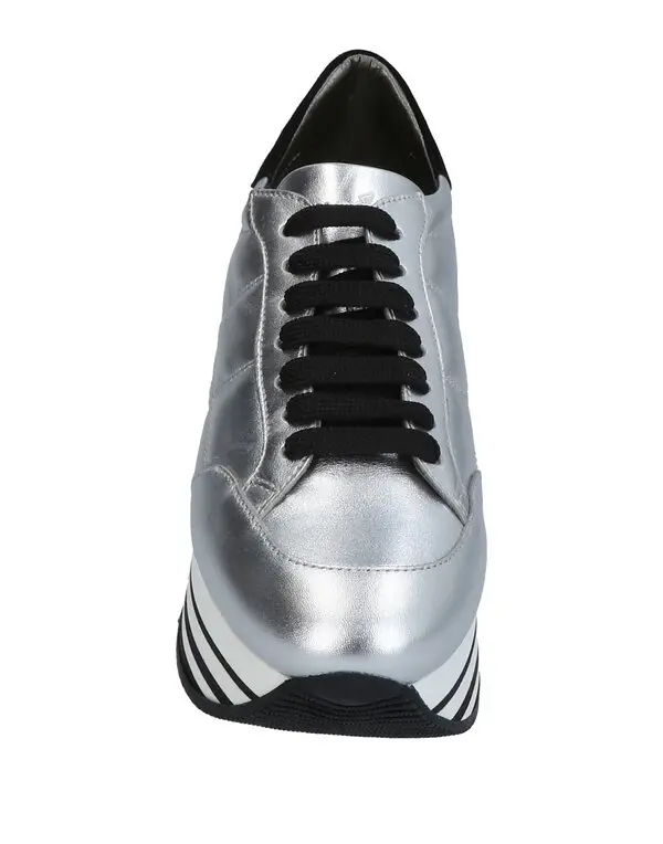 Hogan Leather Low-top Sneakers - Silver