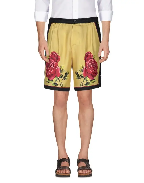 Dolce & Gabbana Floral-print Silk Shorts