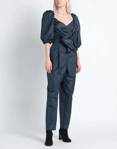 Red Valentino Jumpsuit In Polyester With Bow Detail - Blue