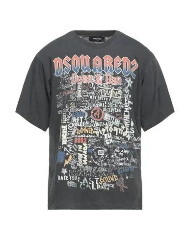 Dsquared2 T-shirt Charcoal Size Cotton, Viscose