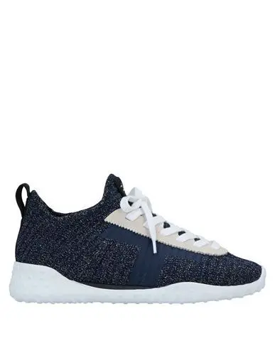 TOD'S Low-top Sneakers With Suede Trims - Dark Blue