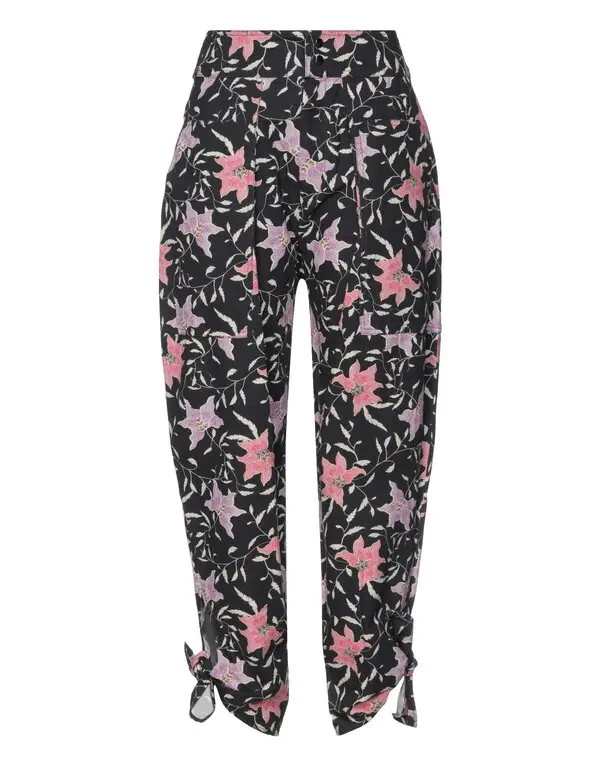 Isabel Marant Floral-print Tapered Pants - Dark Blue