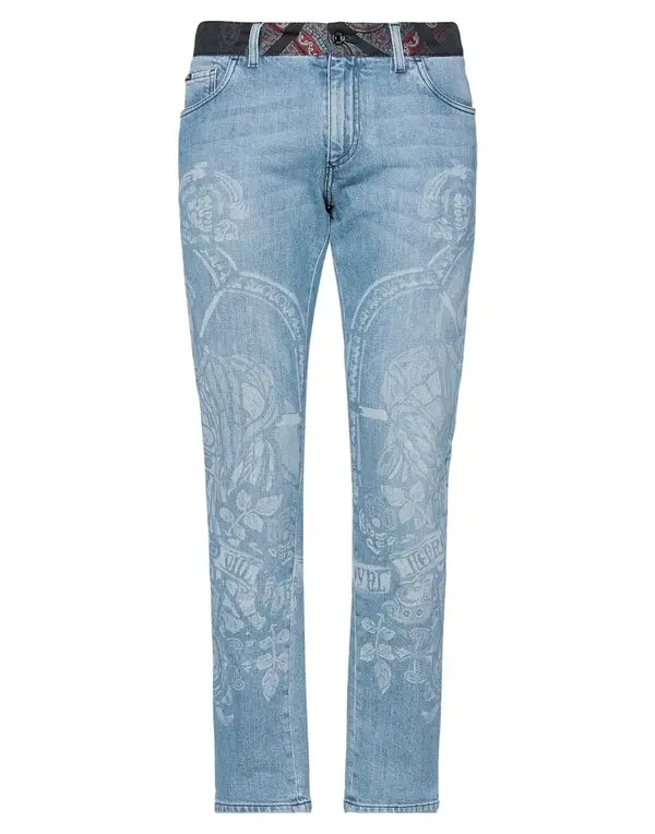 Dolce & Gabbana Straight-leg Jeans With Logo