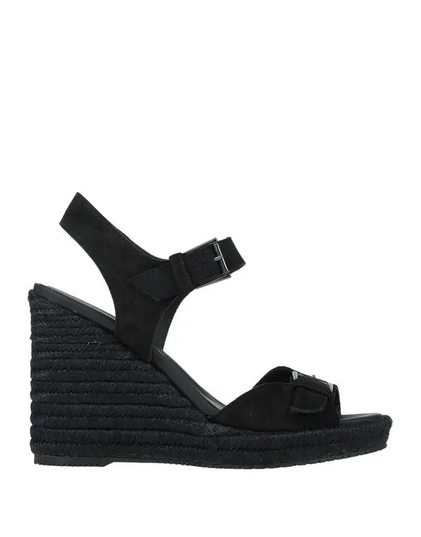 Hogan Leather Espadrille Sandals