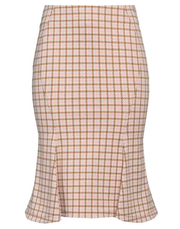 Marni Houndstooth Midi Skirt - Pink