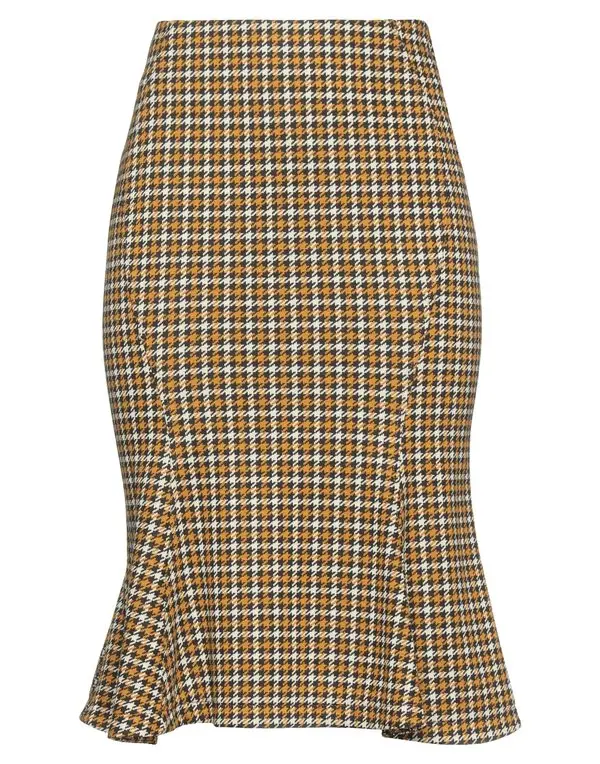 Marni Midi Flared Houndstooth Skirt