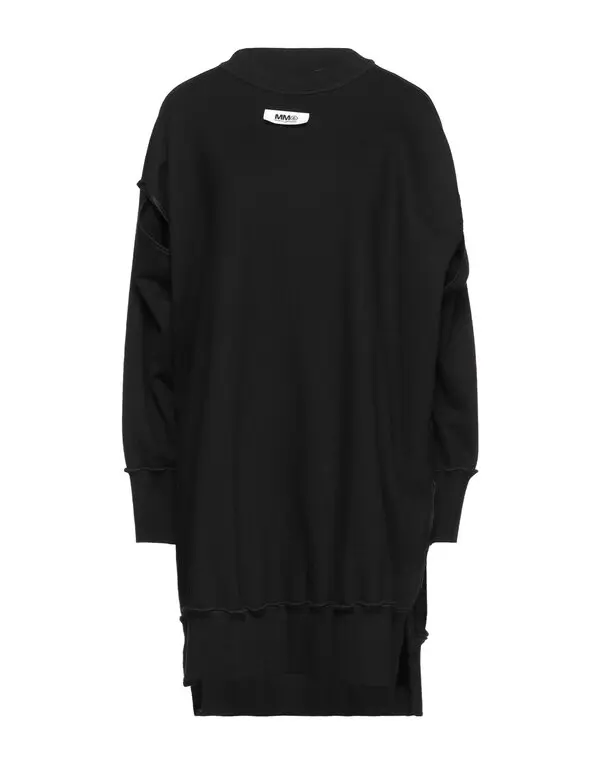 MAISON MARGIELA Mini Fleece T-shirt Dress - Black