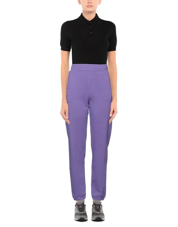 MSGM Cotton Blend Tapered Sweatpants - Purple