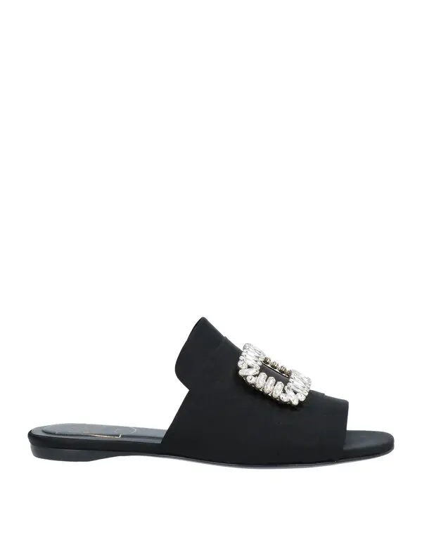 ROGER VIVIER Textile Fibers Sandals - Black