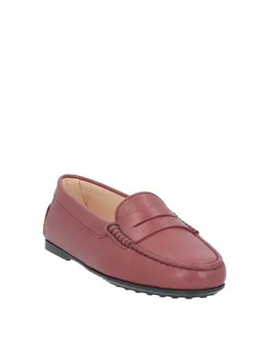 TOD'S Leather Loafers - Red
