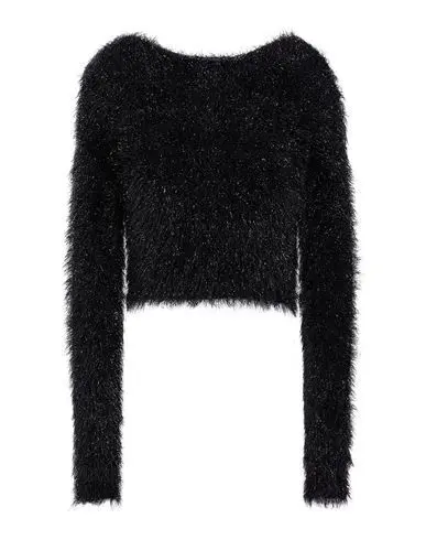 8 BY YOOX Knit Crop Top Sweater - Black