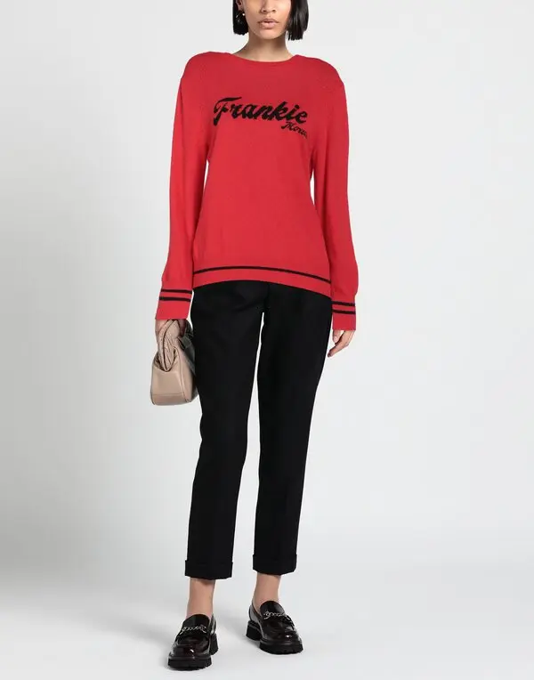 FRANKIE MORELLO Leopard-print Sweater - Red