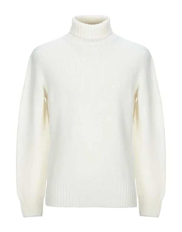 DRUMOHR Turtleneck Merino Wool Sweater - White