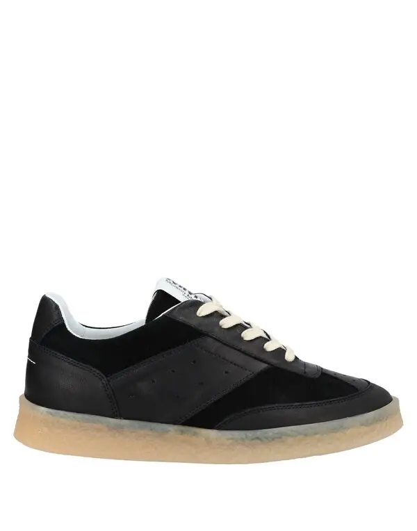 MAISON MARGIELA Leather Low-top Sneakers - Black
