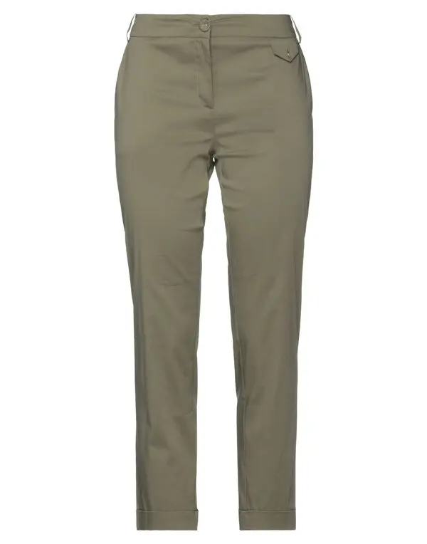 Patrizia Pepe Straight-leg Cropped Trousers - Military Green