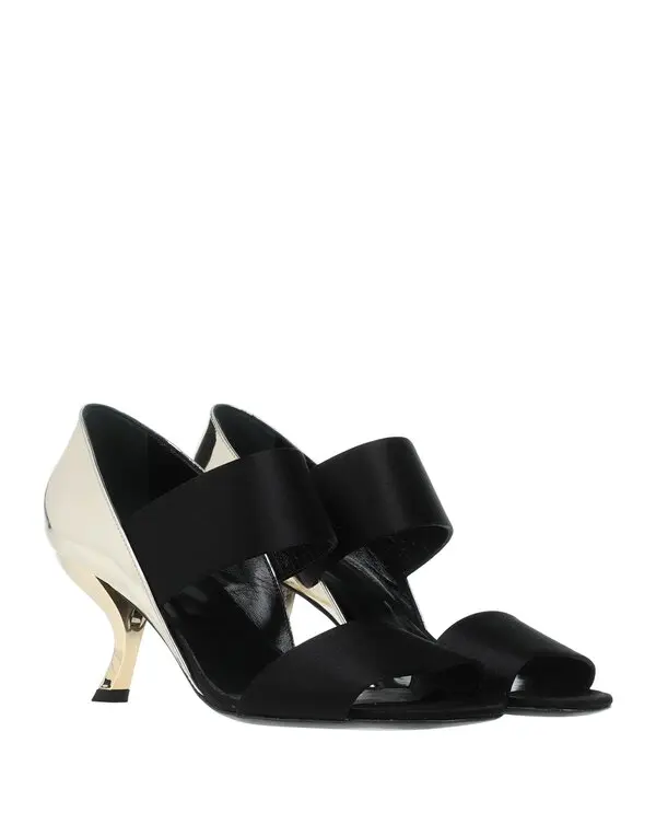 ROGER VIVIER Textile And Leather Sandals