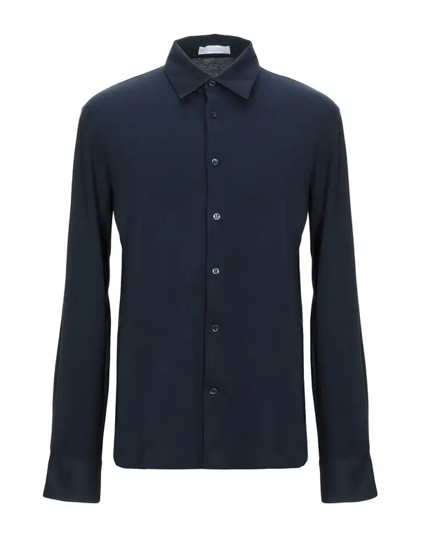 CRUCIANI Shirt Midnight Cotton, Elastane - Blue