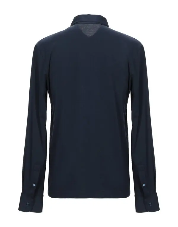 CRUCIANI Shirt Midnight Cotton, Elastane - Blue