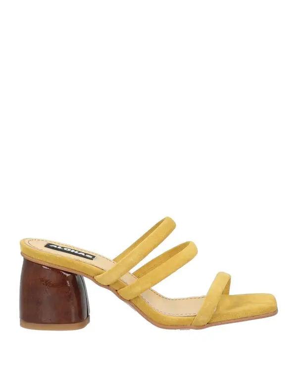 ALOHAS Leather Sandals - Yellow