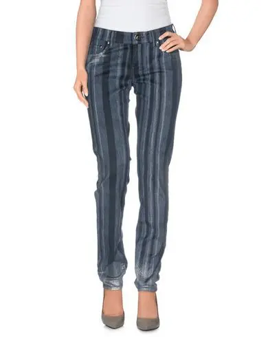 JACOB COHЁN Striped Straight Leg Pants - Grey