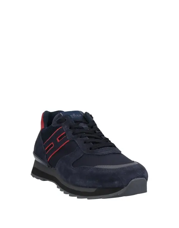 Hogan Sneakers In Leather And Textile Fibers - Blue