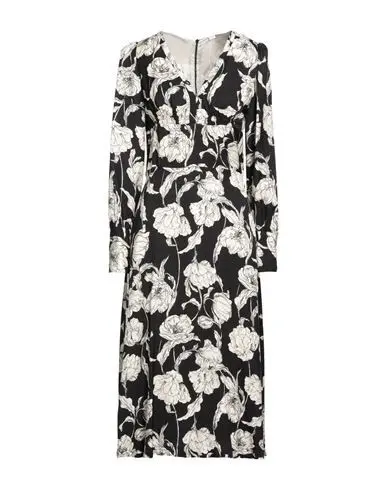 SEVENTY VENEZIA Midi Floral Dress - Black