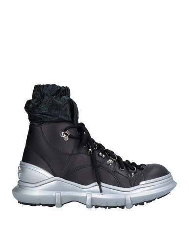 Dolce & Gabbana Ankle Boots In Polyamide And Lambskin - Black