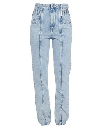 MARANT ETOILE Straight Leg Jeans In Light Wash Denim - Blue