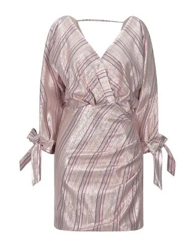 SIMONA CORSELLINI Mini Dress In Metallic Fiber - Pink