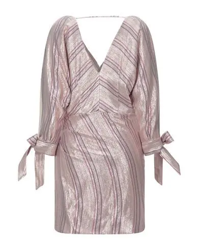 SIMONA CORSELLINI Mini Dress In Metallic Fiber - Pink