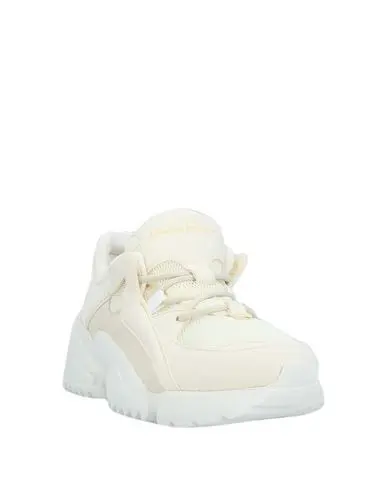 FERRAGAMO Calfskin And Textile Sneakers - White