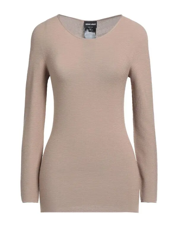 Giorgio Armani Light Viscose Blend Sweater - Sand