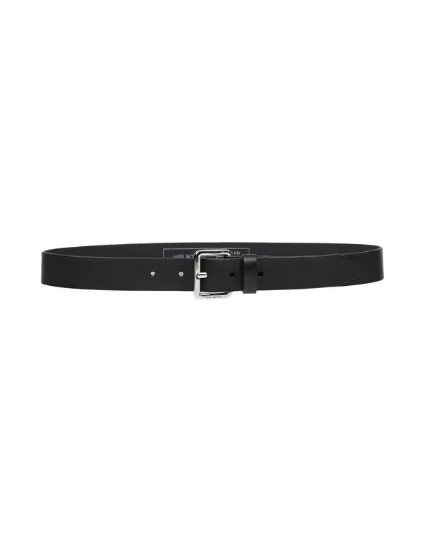 Neil Barrett Leather Belt With Buckle - Black