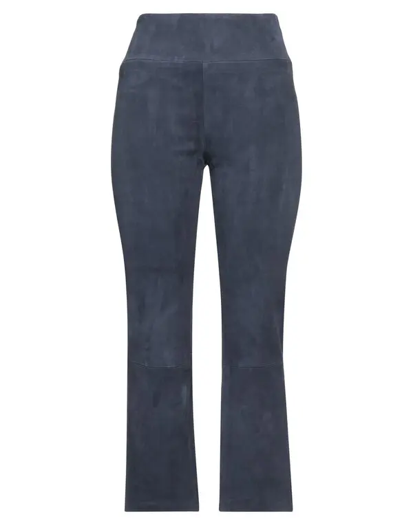 Sprwmn Lambskin Bootcut Pants - Navy