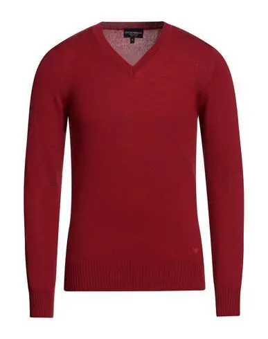 Emporio Armani Cashmere V-neck Sweater - Red