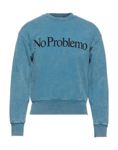 Aries Cotton Fleece Sweatshirt - Blue