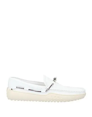 TOD'S Leather Loafers - White