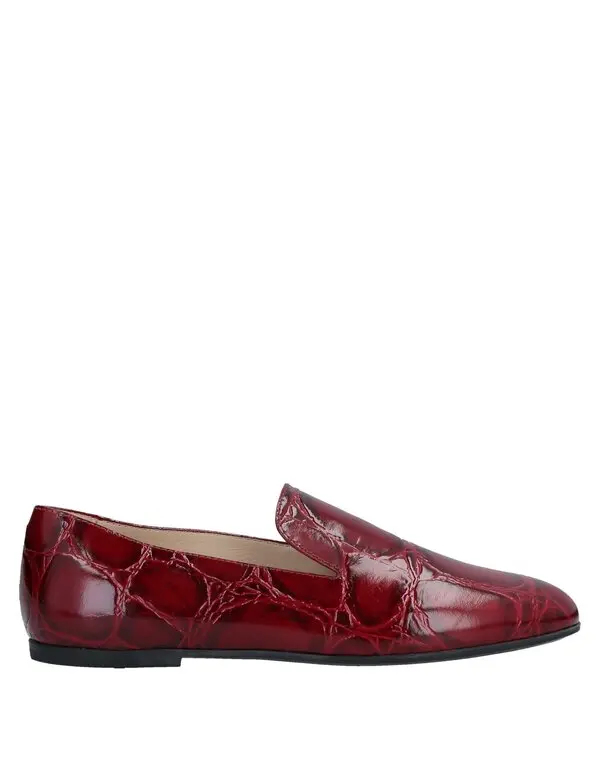 TOD'S Calfskin Loafers - Red