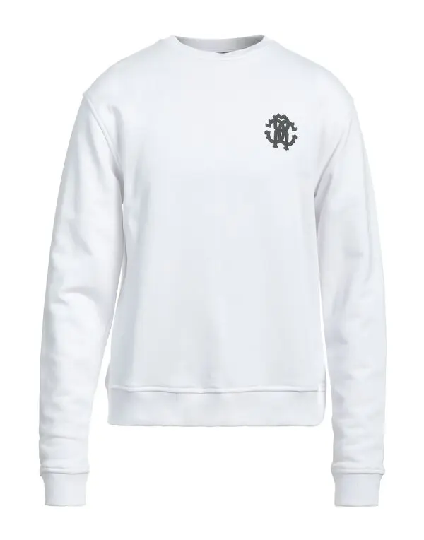 Roberto Cavalli Cotton French Terry Sweatshirt - White