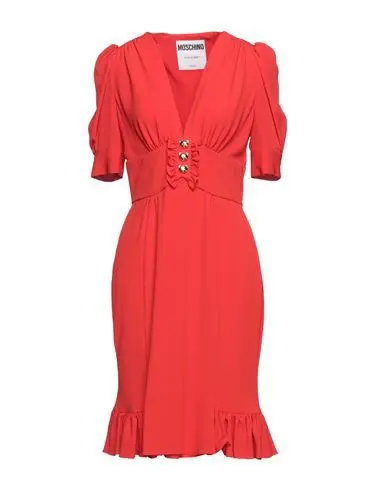Moschino Midi Crepe Dress - Red