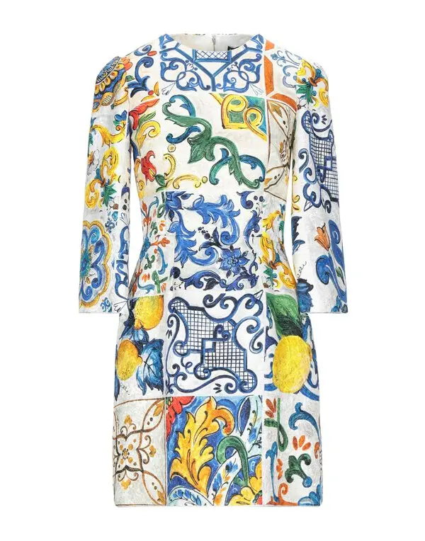 Dolce & Gabbana Jacquard & Satin Mini Dress